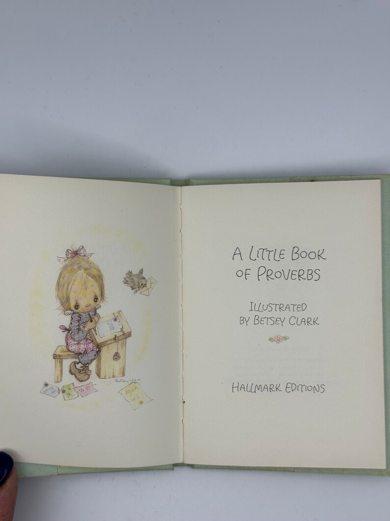 Vintage 1974 Hallmark A Little Book of Proverbs by Betsey Clark - Etsy