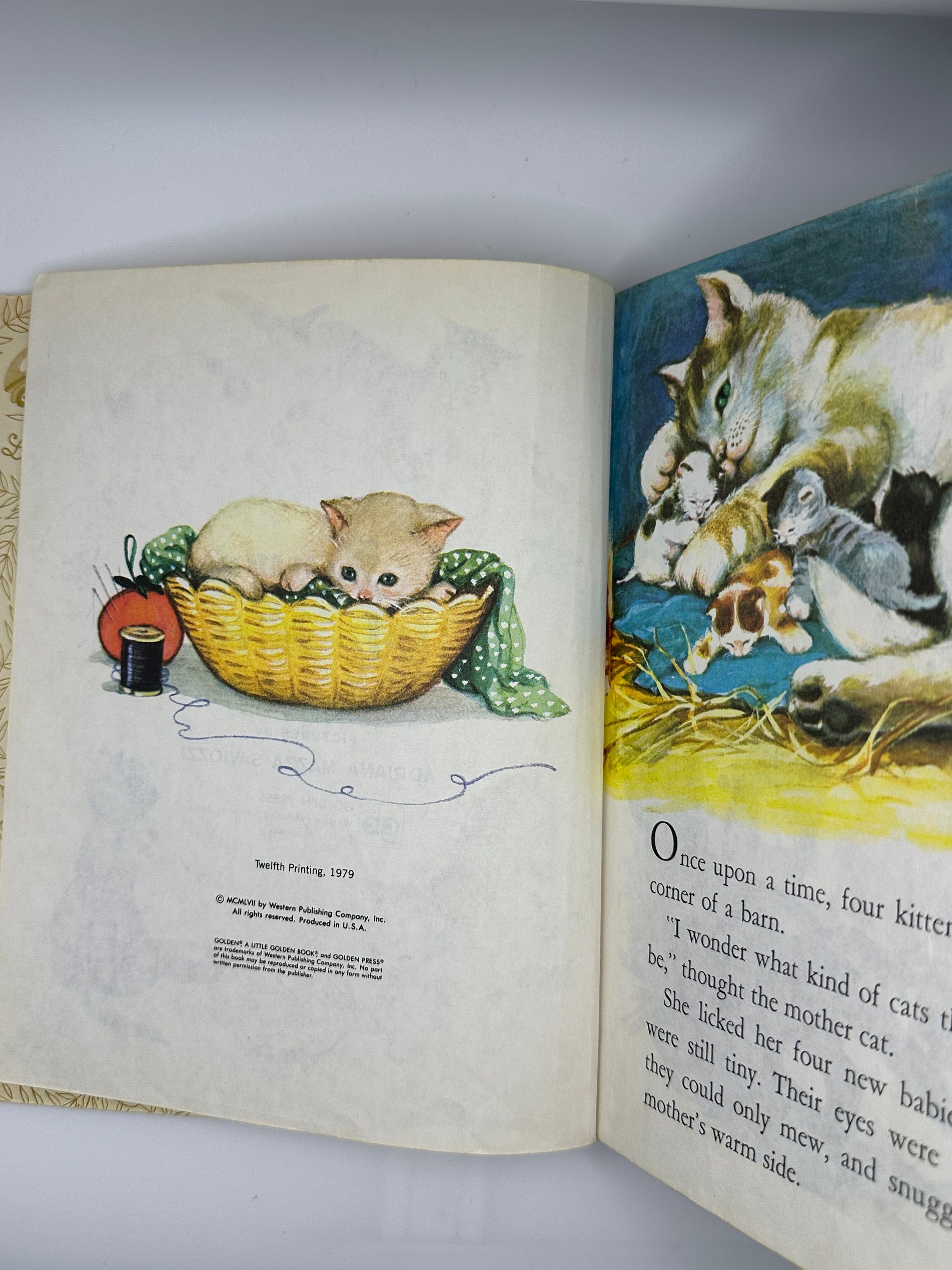 The Four Little Kittens Little Golden Book - Etsy