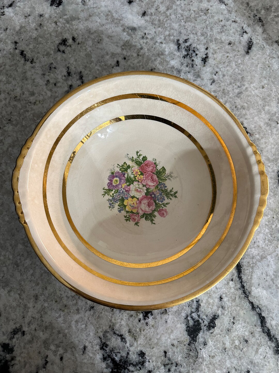 Paden City Pottery Co Royal China Bowl 22k - Etsy