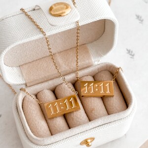 18K Gold 11:11 Angel Number Necklace - 1111 Spiritual Necklace - Lucky ...