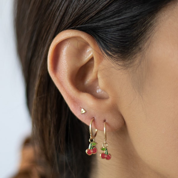 Cherry Earrings - Etsy