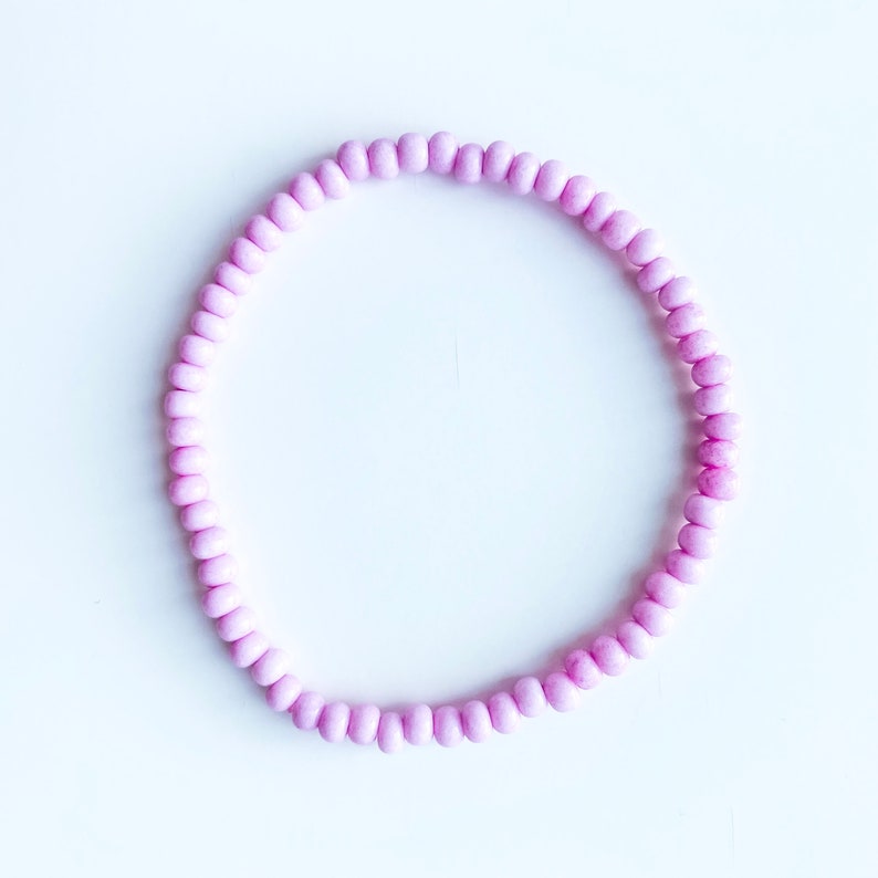 Pastel Candy Color Seed Bead Stretch Stacking VSCO Bracelet - Etsy