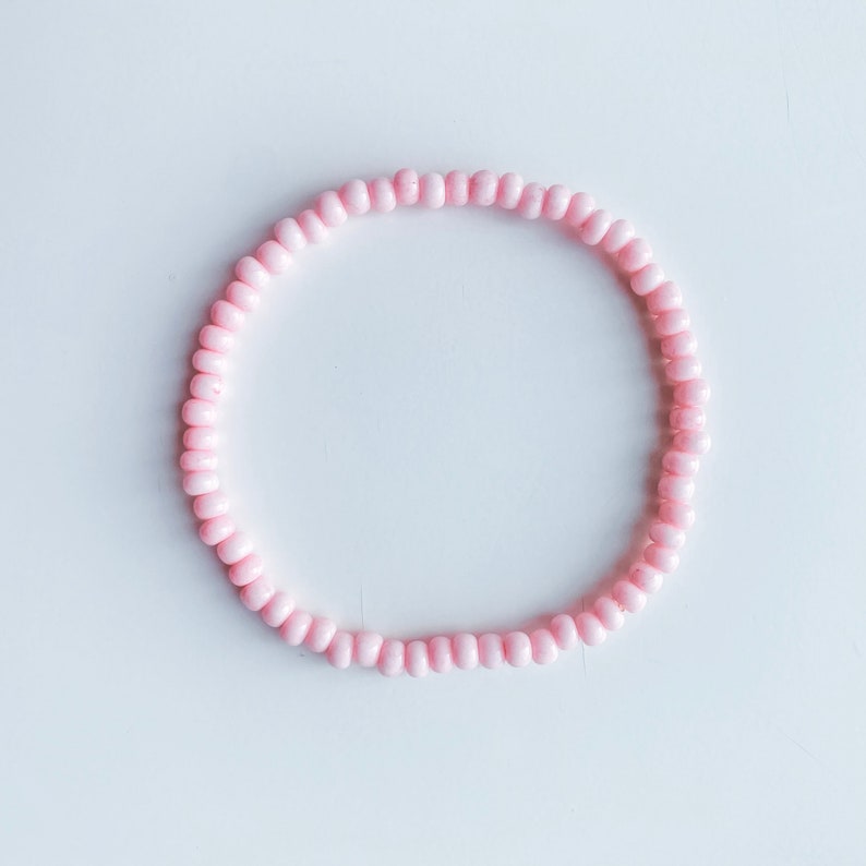 Pastel Candy Color Seed Bead Stretch Stacking VSCO Bracelet - Etsy