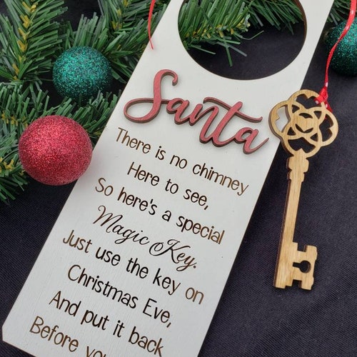 Santa's Magic Key Doorknob Hanger - Etsy