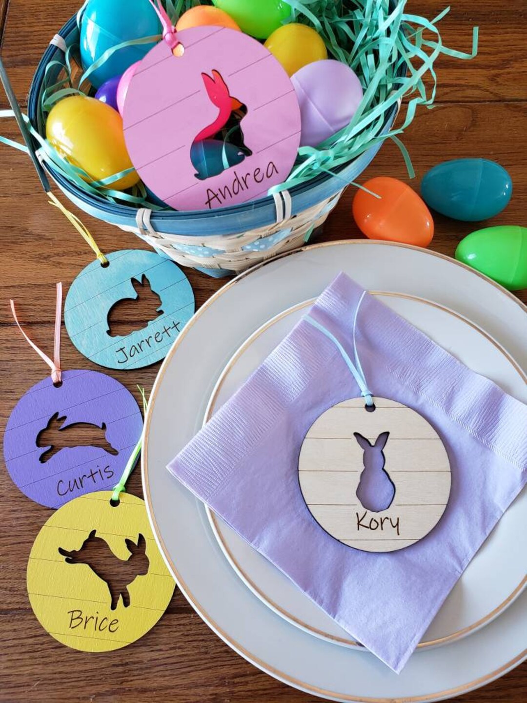 Easter Basket Tag, Easter Name Tag, Easter Gift Tag, Easter Place ...