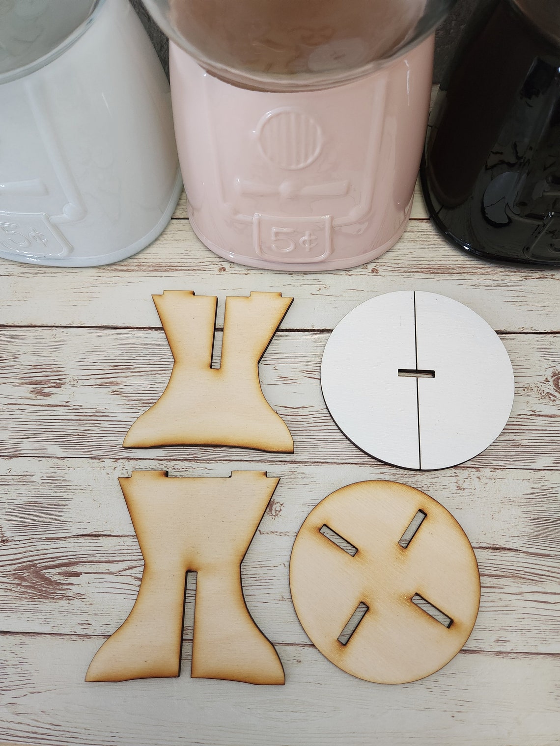 Easter Bunny, Mini Gumball Machine, Wood Carrots, Easter Decor, Tiered ...