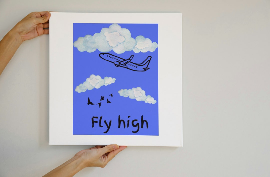 Fly High Art, Digital Download, Printable Art, Gift Art, Inspirational ...