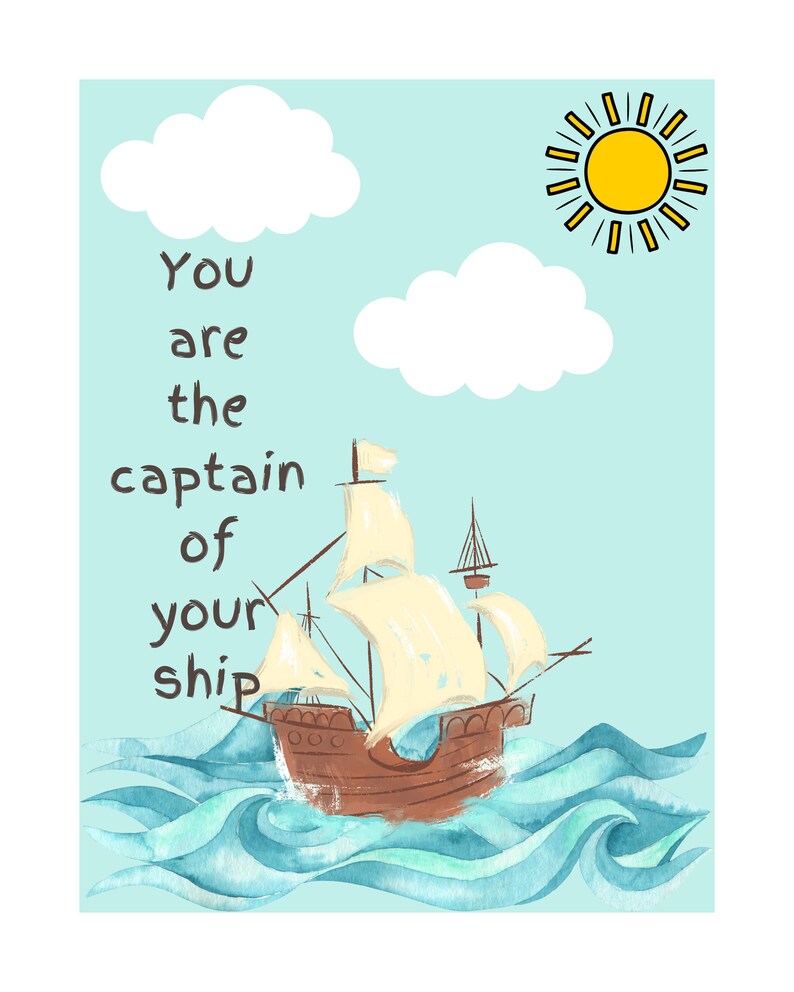 Ship Captain Art, Digital Download, Printable Art, Gift Art ...