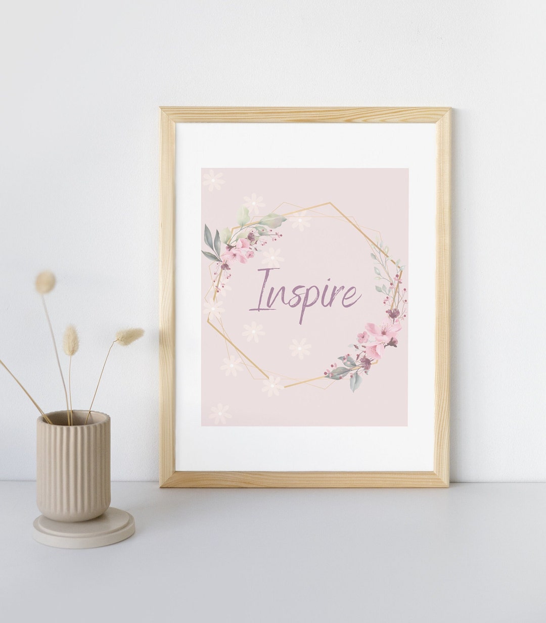 Inspire Wall Art, Digital Download, Printable Art, Gift Art ...