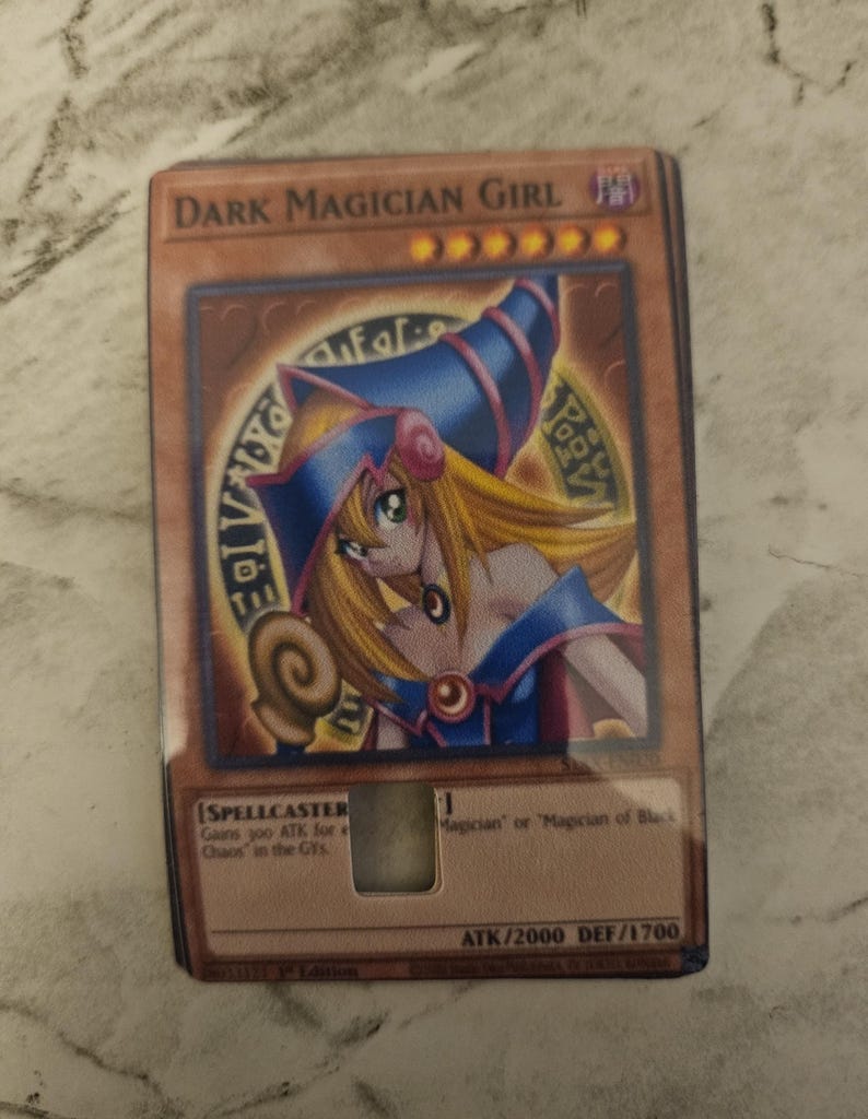 Dark Magician Girl Credit Card Skin - Etsy