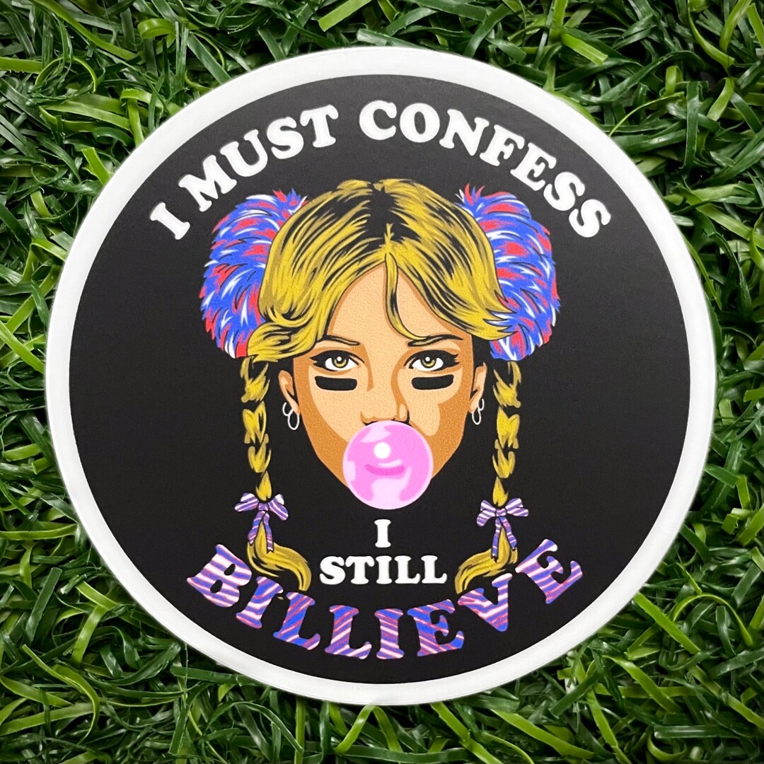 Black Britney Spears I Still Billieve Circle Stickers, Hydroflask Decal ...