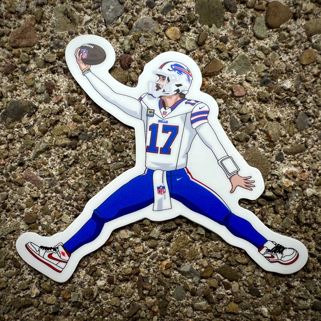 Josh Allen White Buffalo Jumpman 3” Die Cut Sticker Hydroflask ...
