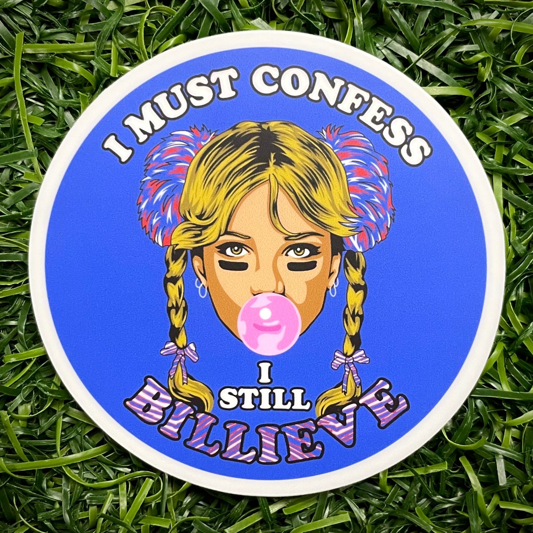 Blue Britney Spears I Still Billieve Circle Stickers, Hydroflask Decal ...