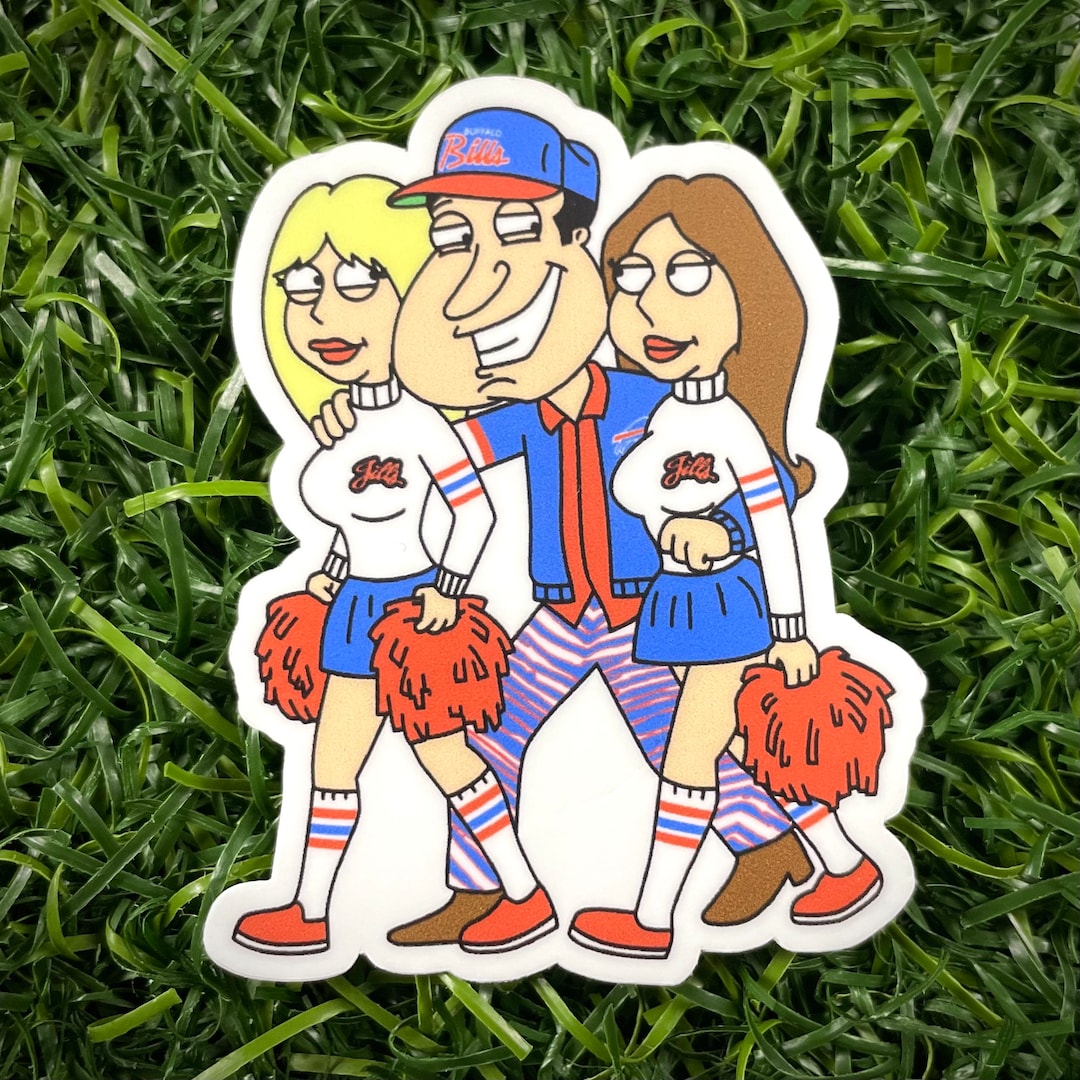 Family Guy X Buffalo Glenn Quagmire Jills Cheerleaders, Sticker Die Cut ...