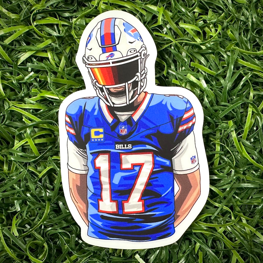 Josh Allen Visor Szn Die Cut Stickers, QB MVP Buffalo Mafia WNY, Custom ...