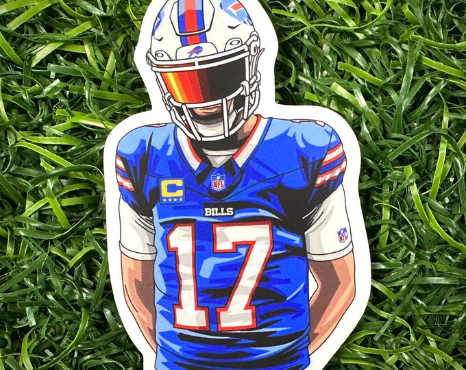 Josh Allen Visor Szn Die Cut Stickers, QB MVP Buffalo Mafia WNY, Custom ...