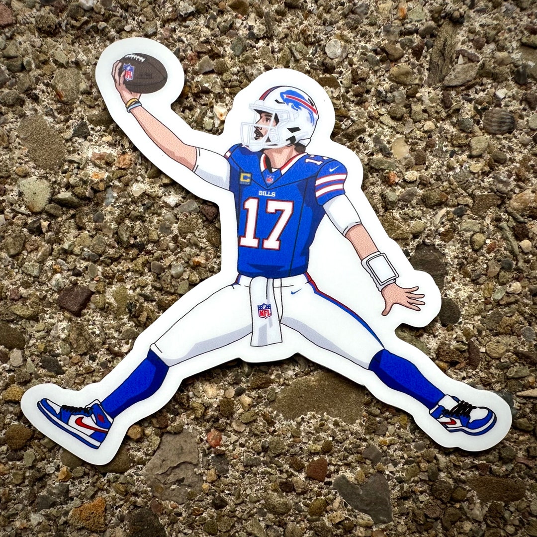 Josh Allen Home Buffalo Jumpman 3” Die Cut Sticker Hydroflask ...