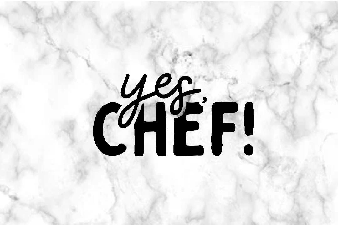 The Bear "yes, Chef!" Vinyl Decal Sticker // Car Decal, Laptop Sticker, Water Bottle Sticker ...