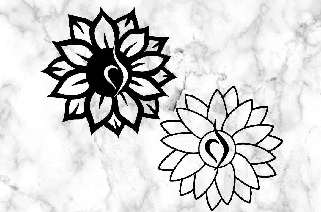 NEDA Symbol Sunflower Vinyl Decal Sticker // Car Decal, Laptop Sticker ...