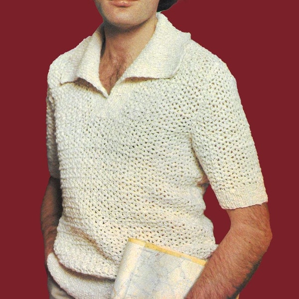 Crochet Polo Shirt Pattern - Etsy