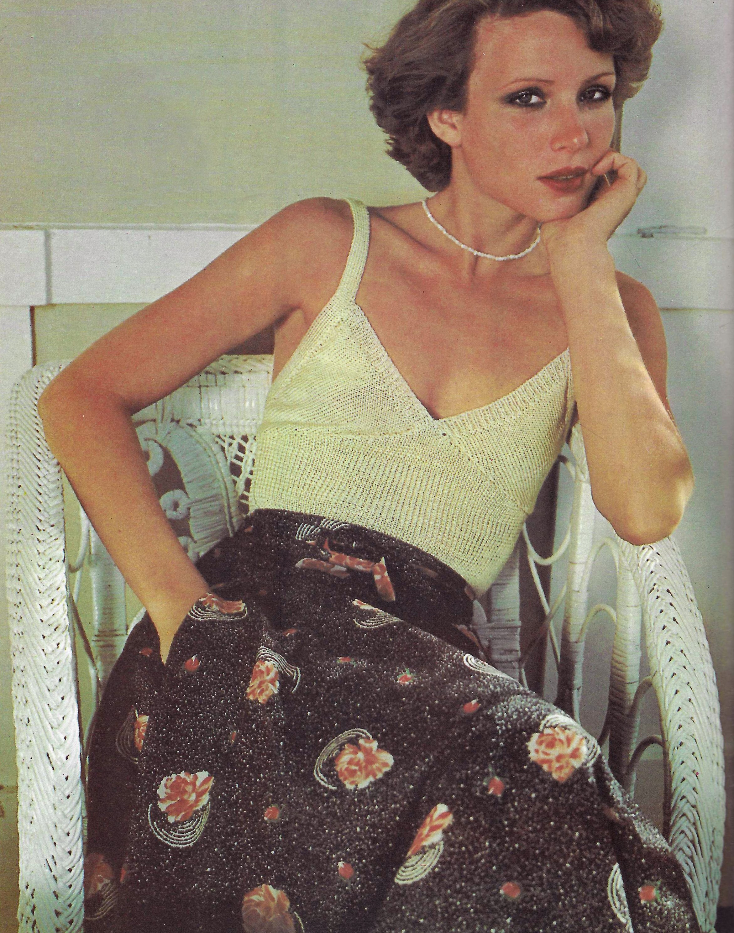 Womens Cami Crop Top Knitting Pattern PDF • 1970s 1980s 1990s 2020s ...