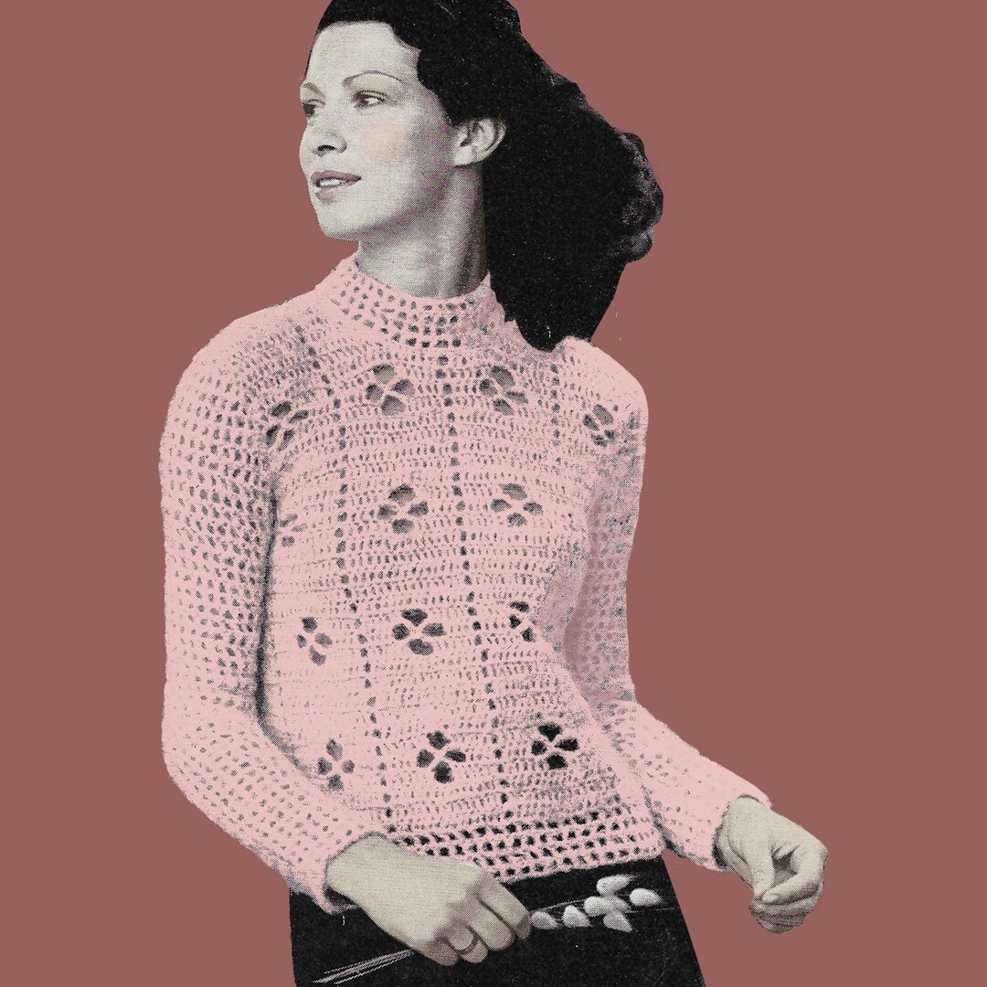 Crochet Victorian Lace Top 1960s 1970s 1980s 1990s 2000s Women's Retro ...