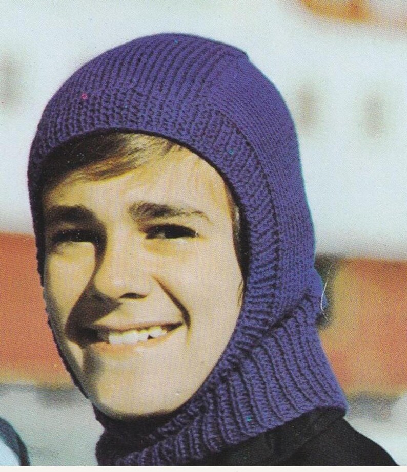 Balaclava Adult and Child Sizes | Classic Knitting Pattern PDF - Etsy