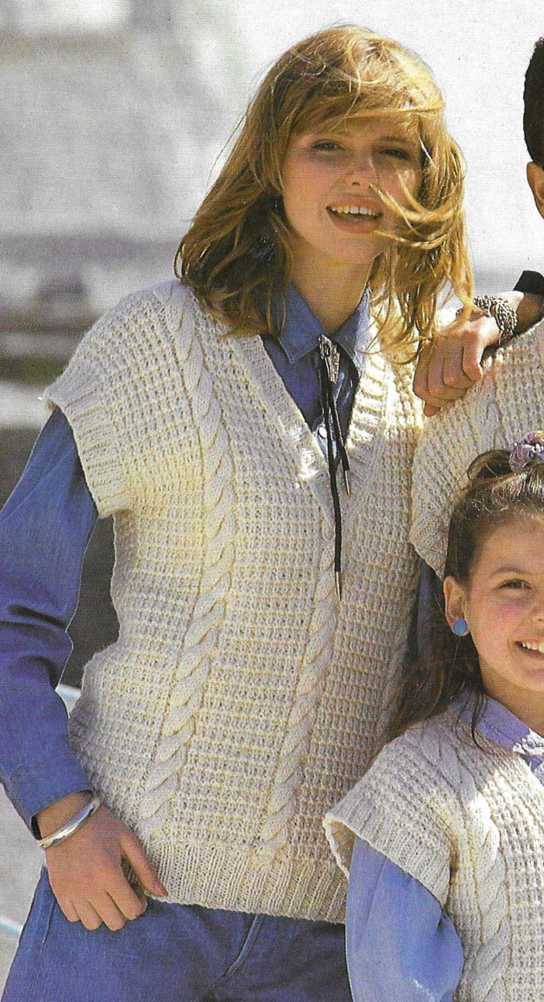 Classic Cable Slipover Vest PDF Knitting Pattern - Etsy