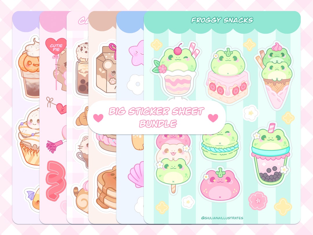 Big Sticker Sheet Bundle ~ Stickers Bundle ~ Discount Stickers - Etsy