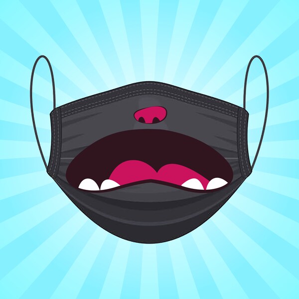 Toothy Mask Svg - Etsy