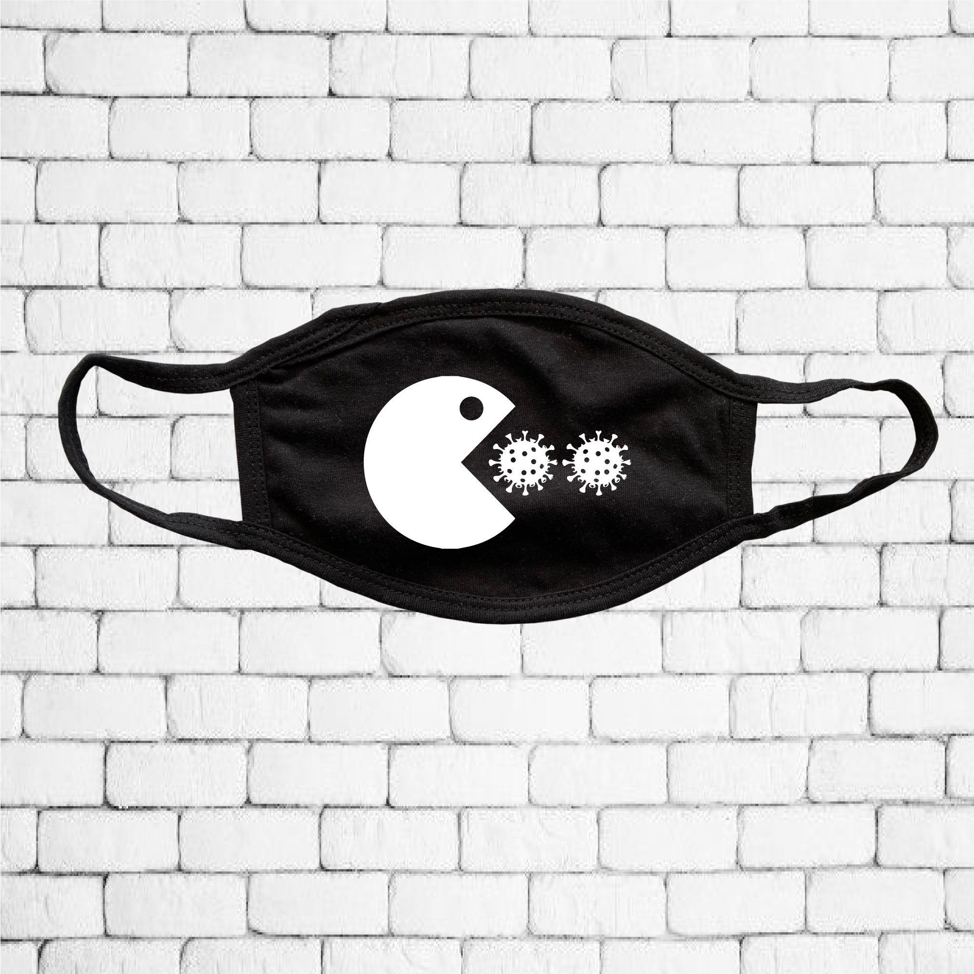 PAC-MAN Face Mask Cool face mask Videogame 100 cotton mask | Etsy