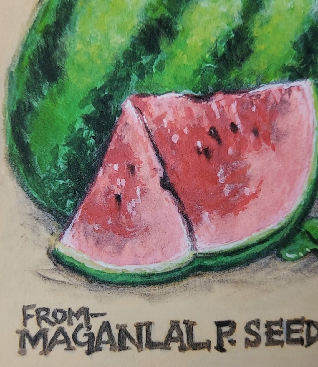 Print of My Original Watermelon Acrylic Painting - Etsy