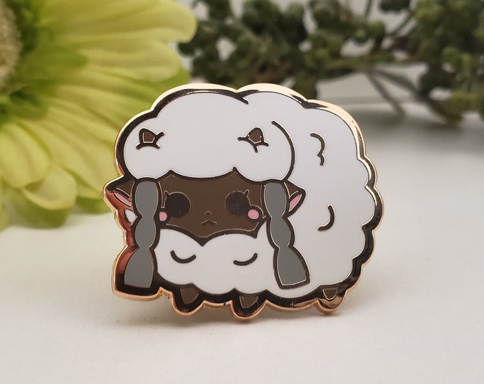 Cute Kawaii Pokemon Sheep Wooloo Monster Enamel Pin - Etsy