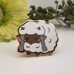 Cute Kawaii Pokemon Sheep Wooloo Monster Enamel Pin - Etsy