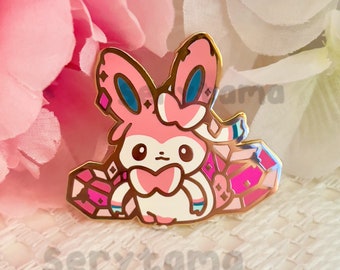 Sylveon Terrarium - Hard Enamel Pin - Etsy