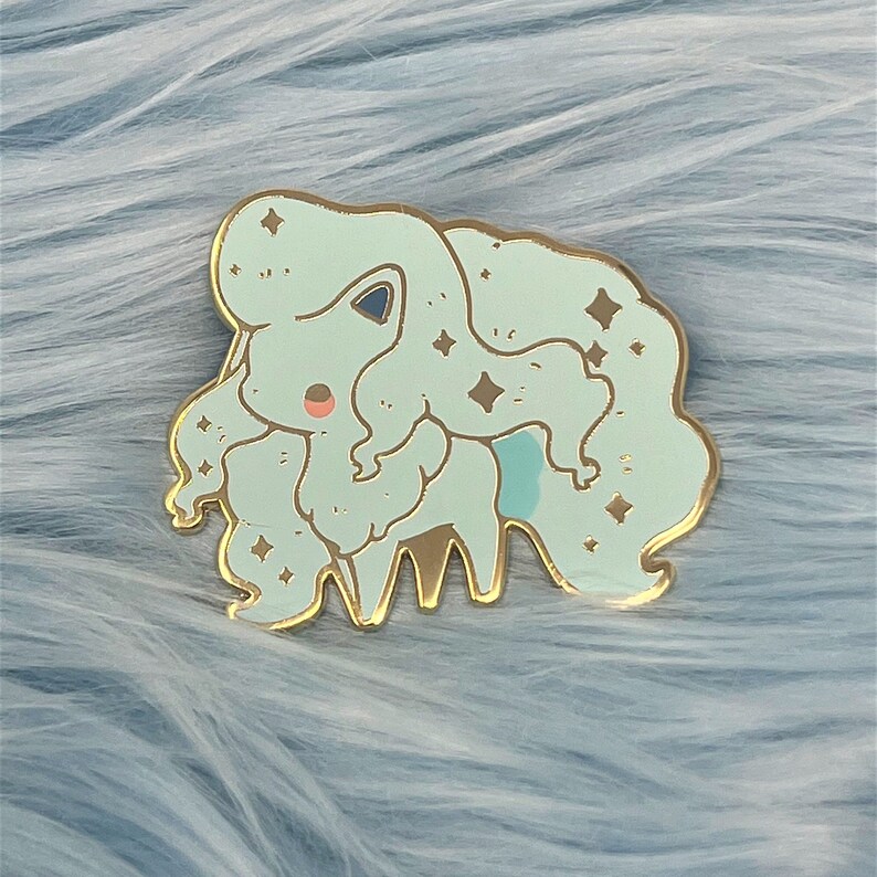 Alolan Ninetales Enamel Pin (*please Read Description for My Grading ...