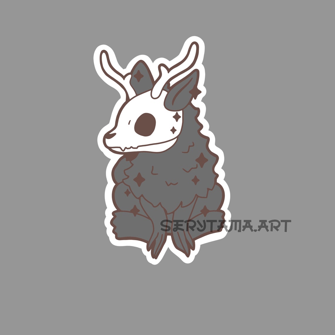 Cute and Kawaii Deer Monster Mythical Cryptid Creature Sticker - Etsy