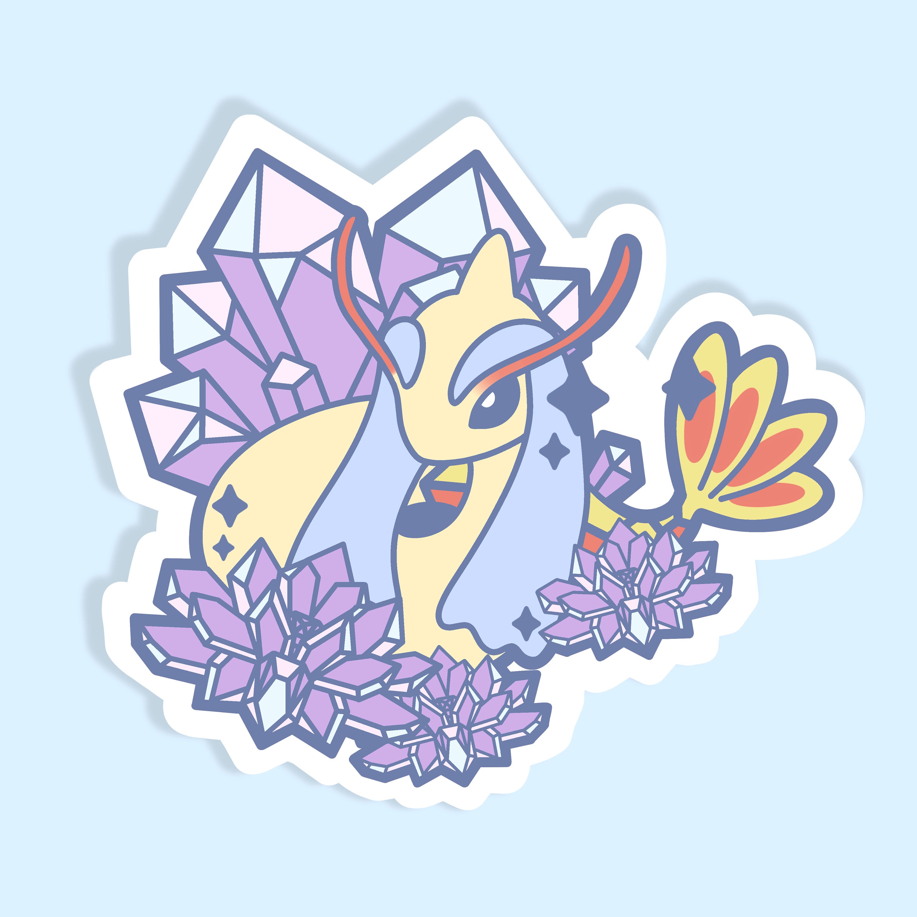 Crystal Water Pokemon Milotic Stickers | Etsy