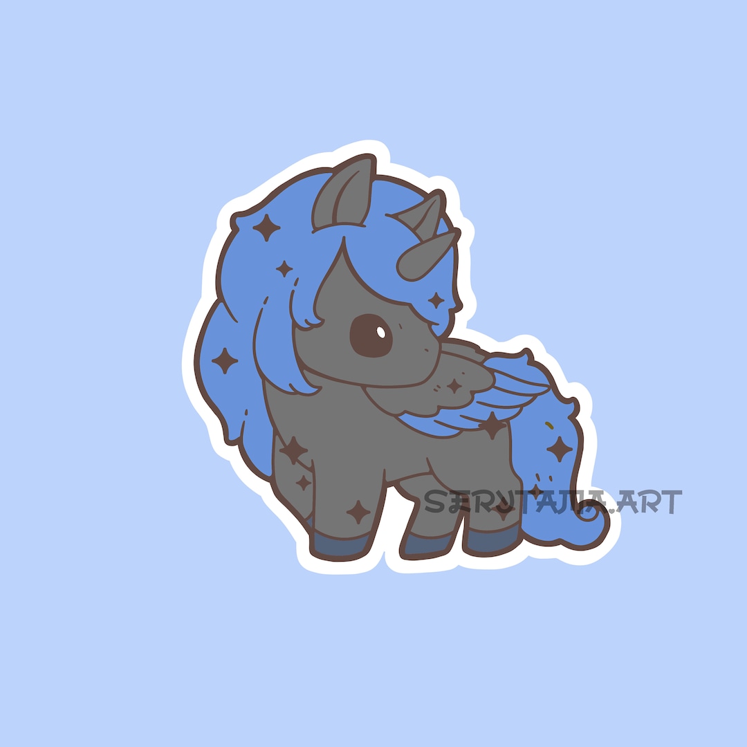 Cute and Kawaii Alicorn Mythical Creature Stickers - Etsy