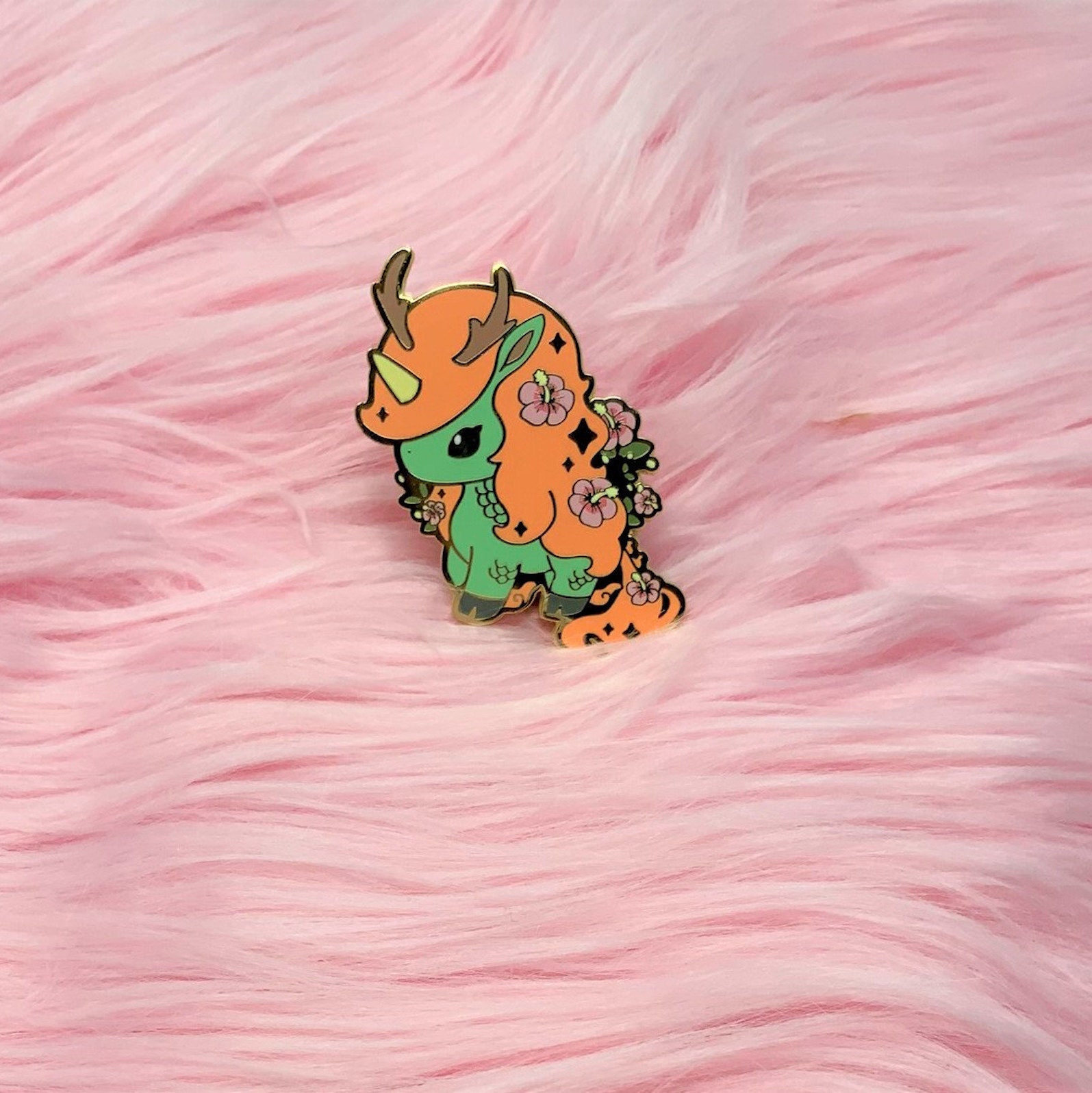 Cute Mythical Cryptid Creature Kirin Qilin Hard Enamel Pin - Etsy
