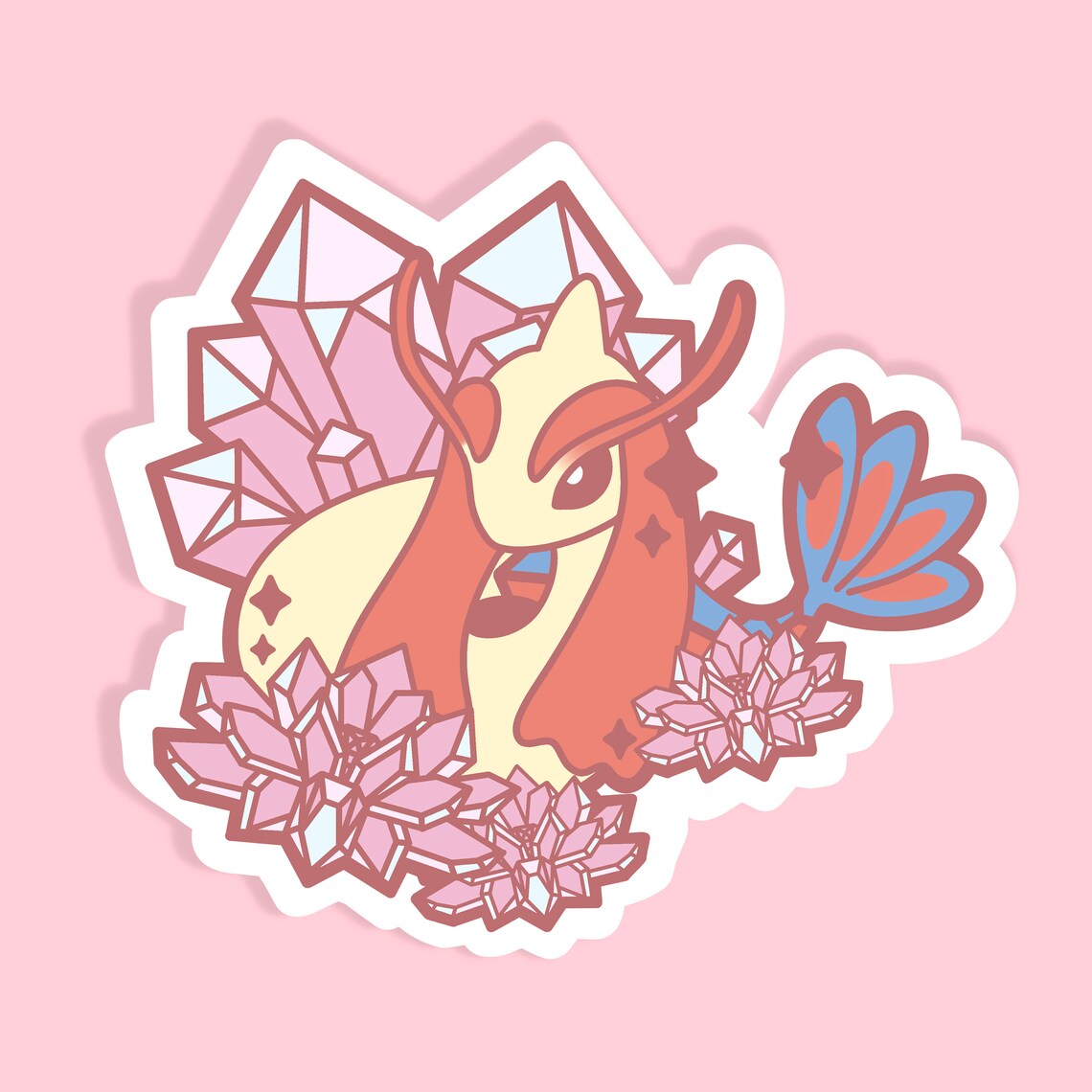 Crystal Water Pokemon Milotic Stickers - Etsy UK
