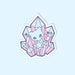 Cute Kawaii Crystal Mew and Mewtwo Pokemon Stickers - Etsy