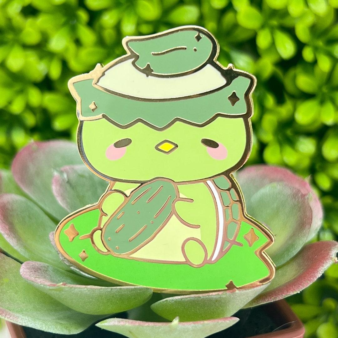 Cute and Kawaii Kappa Cryptid and Mythical Creature Enamel Pin - Etsy