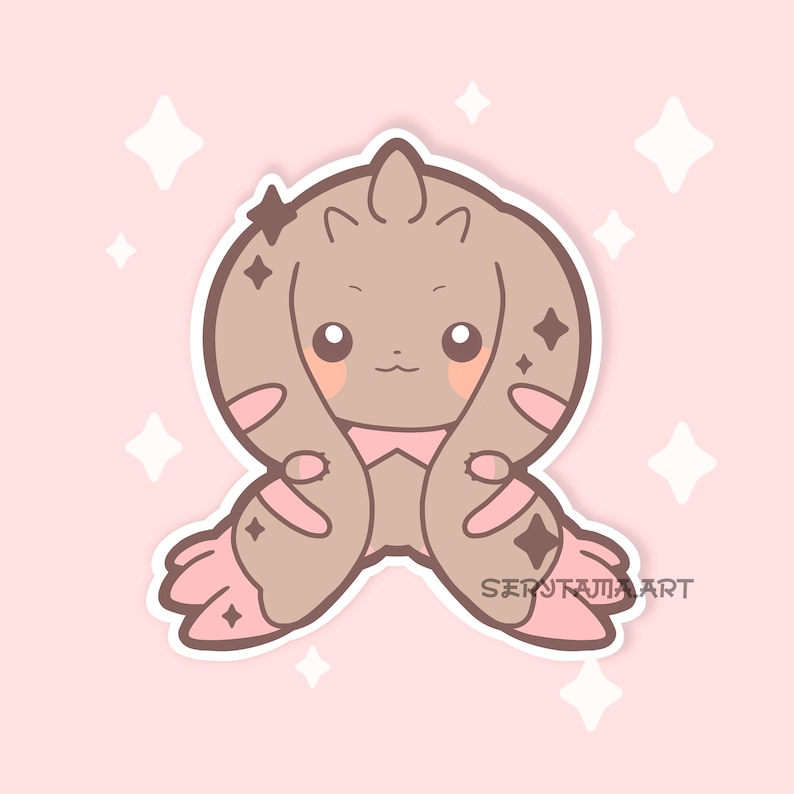 Digimon Cute Kawaii Terriermon and Lopmon Stickers - Etsy