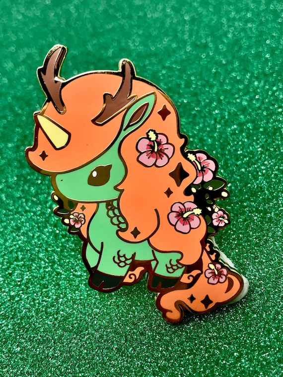 Cute Mythical Cryptid Creature Kirin Qilin Hard Enamel Pin | Etsy UK