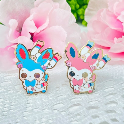 Chibi Sylveon Enamel Pin - Etsy