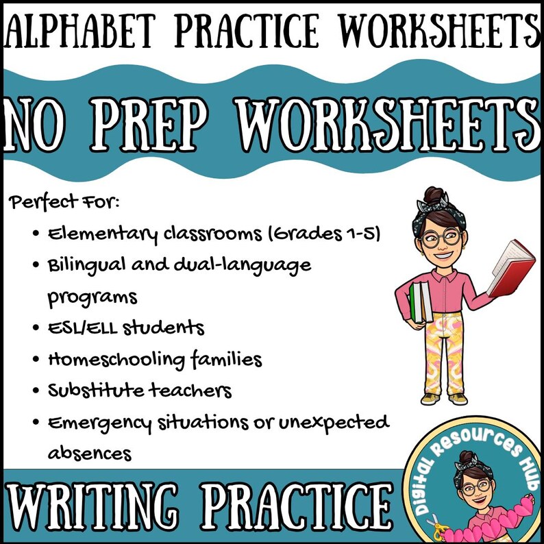 Alphabet Worksheet Packet - Letters A to Z, Kindergarten Alphabet ...