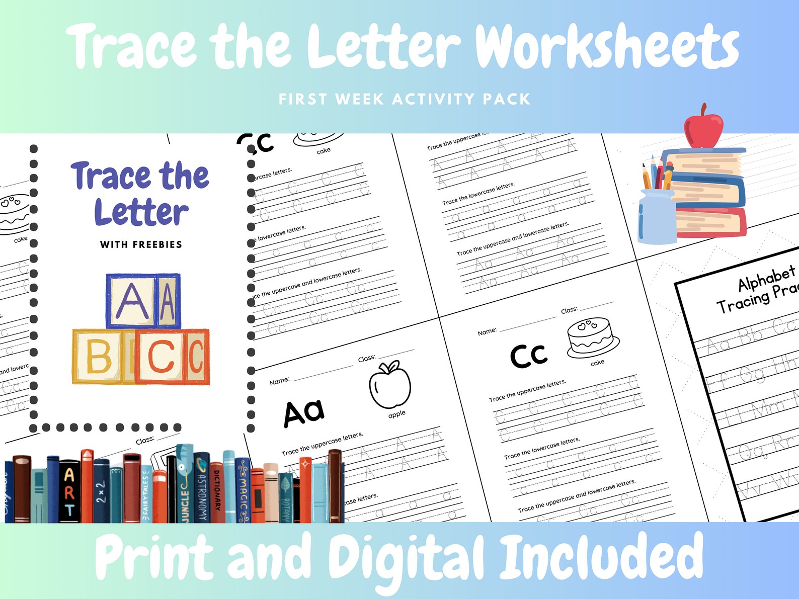 Alphabet Tracing Worksheets, Worksheet About School, Worksheet ...