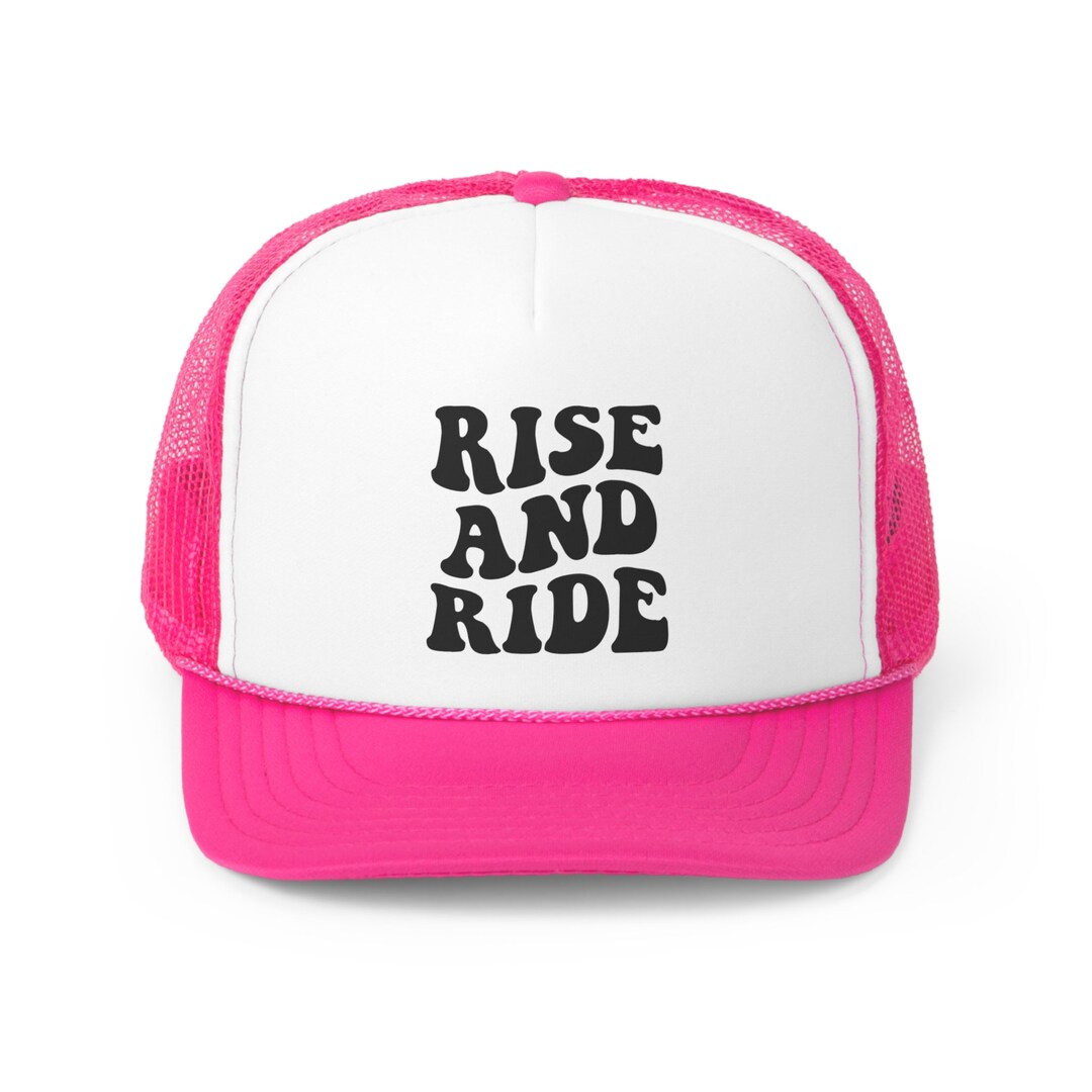 Rise and Ride Trucker Hat, Spin Class Hat, Spin Instructor Gift ...