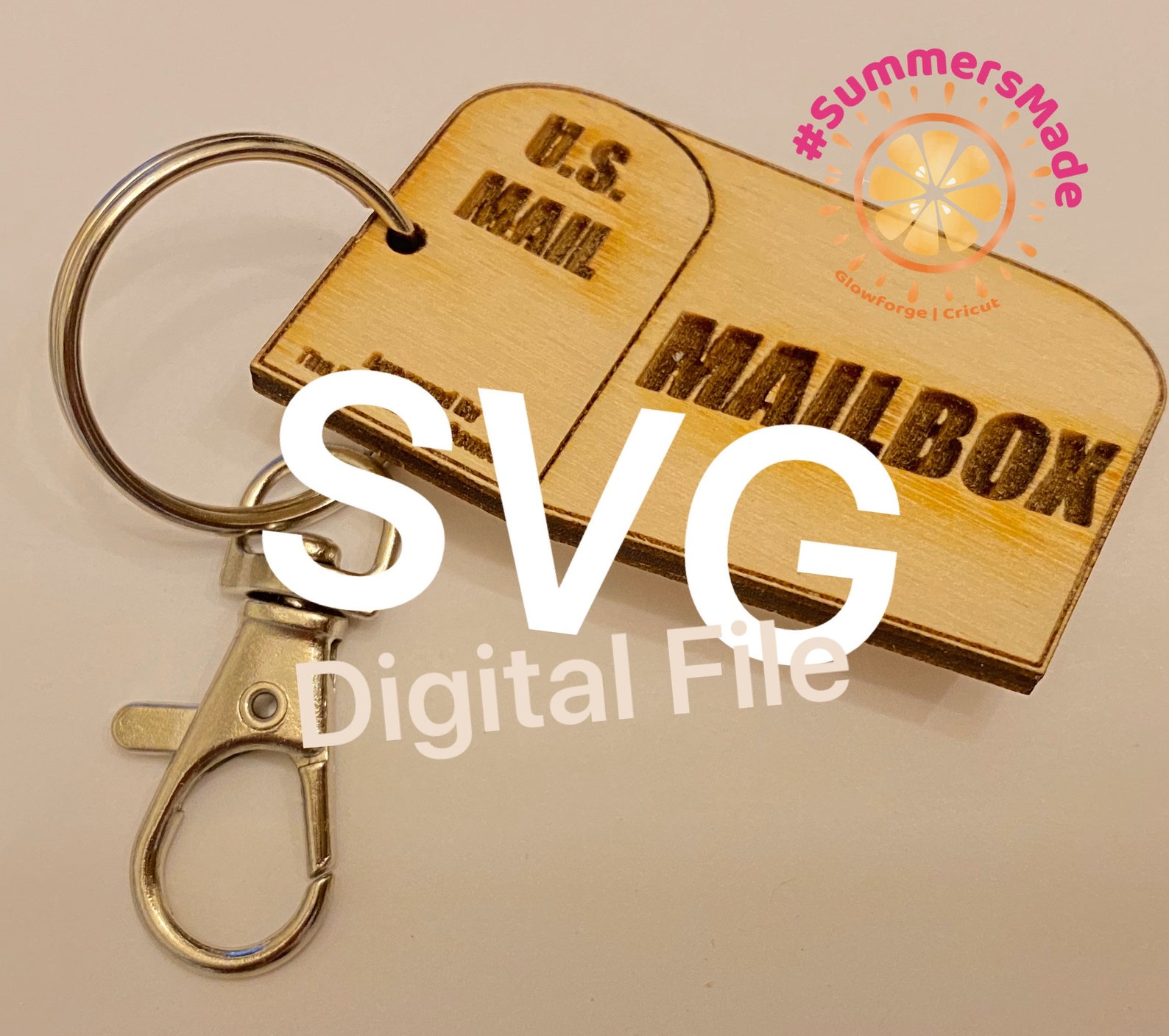 SVG FILE: Mailbox Key Key Fob Key Ring Never Lose Your - Etsy